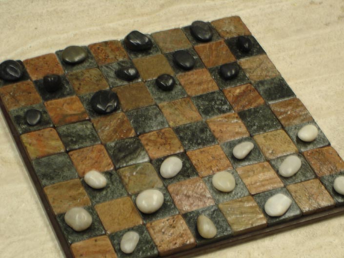 Stone Checkers Boards